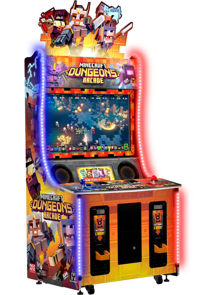 Minecraft Dungeons Arcade 43″ 2 PLAYER CABINET – San Diego Amusements